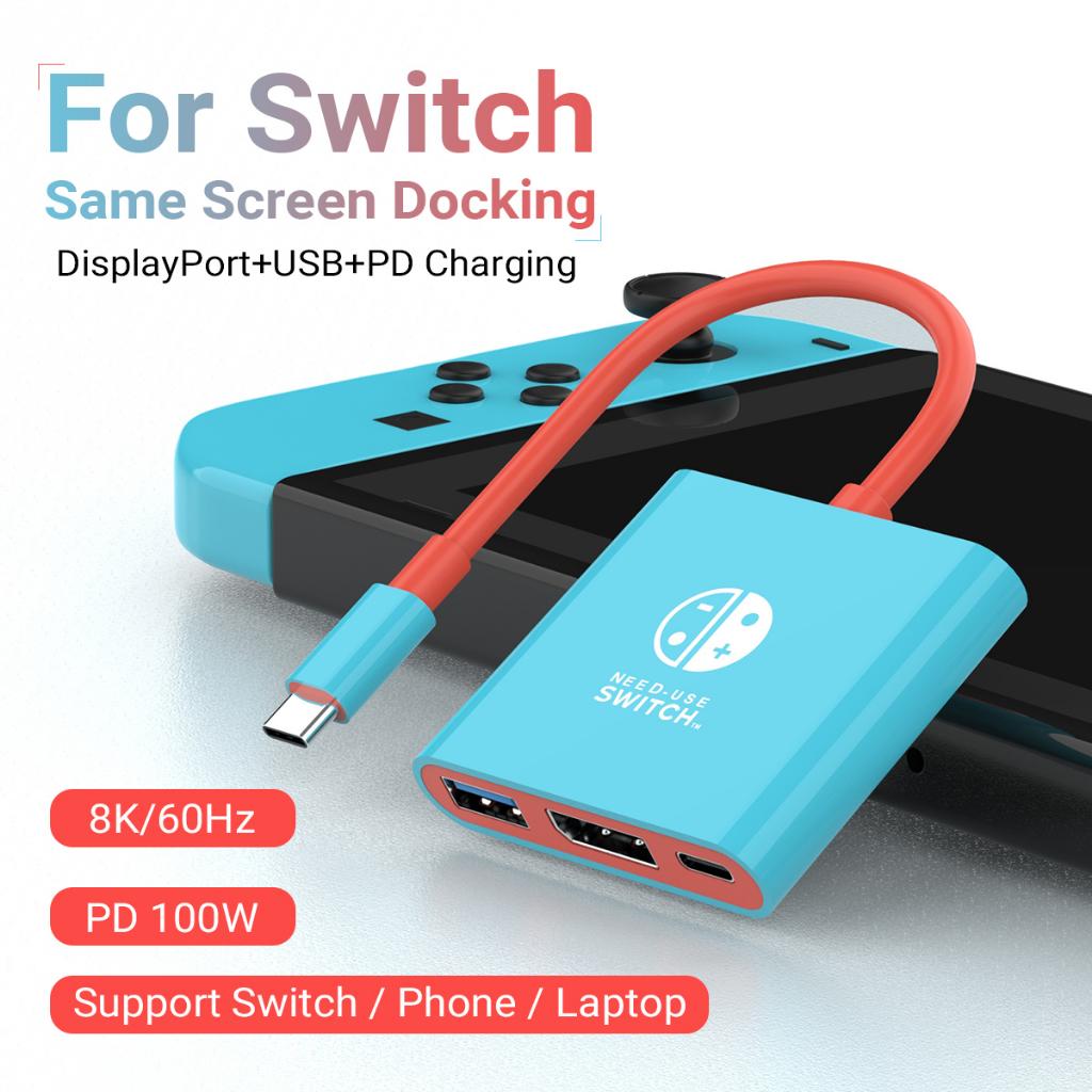 DisplayPort Switch Dock for Nintendo, Switch Docking Station for TV ...