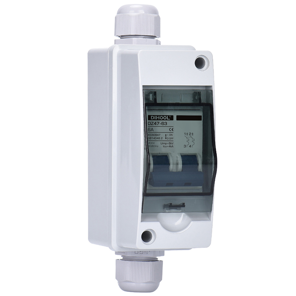 AC 200V 400V 2P bipolar micro switch IP65 waterproof combination ...