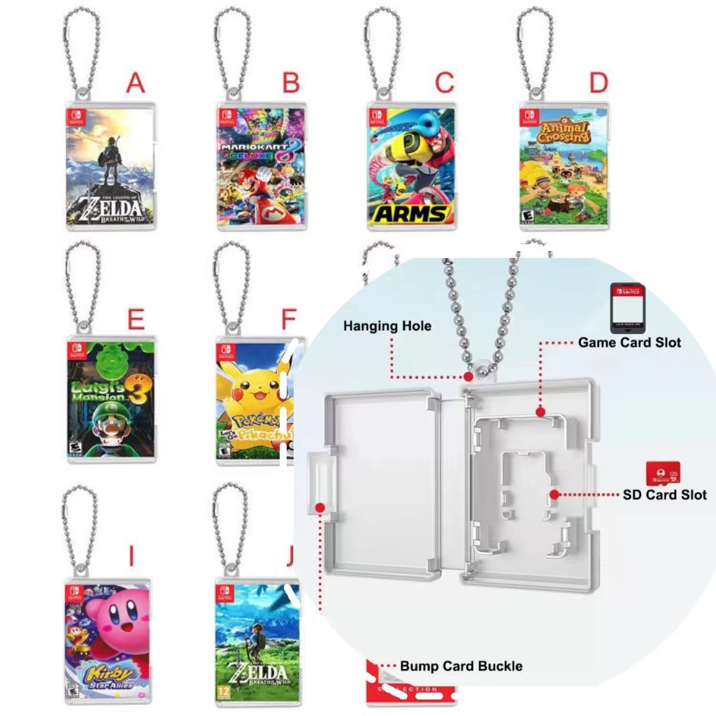 Keychain for Nintendo Switch Games and compatible for Nintendo Switch ...