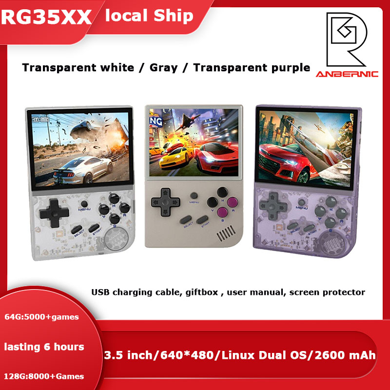 [PH local Ship] ANBERNIC RG35XX Handheld Retro Video Game Console Linux Dual OS System 64G ...