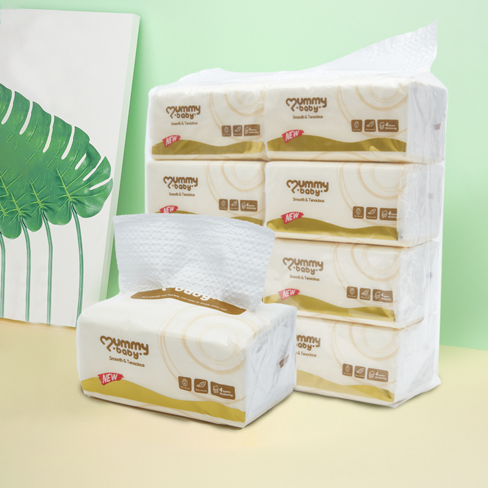 Facial Tissue Paper towel 8pack 4ply Wood Pulp Facial Interfolded Paper ...