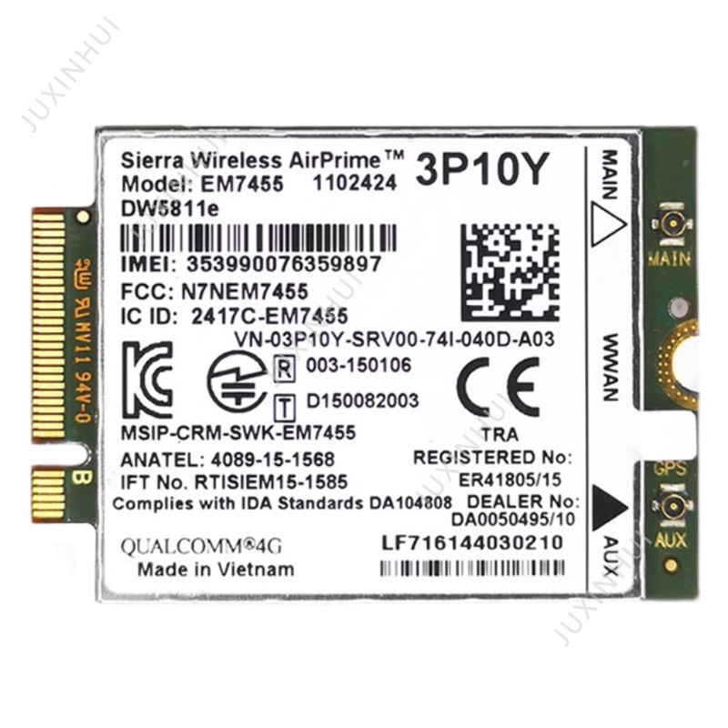 EM7455 DW5811E PN 3P10Y DeII version Sierra Wireless FDD/TDD LTE CAT6 ...