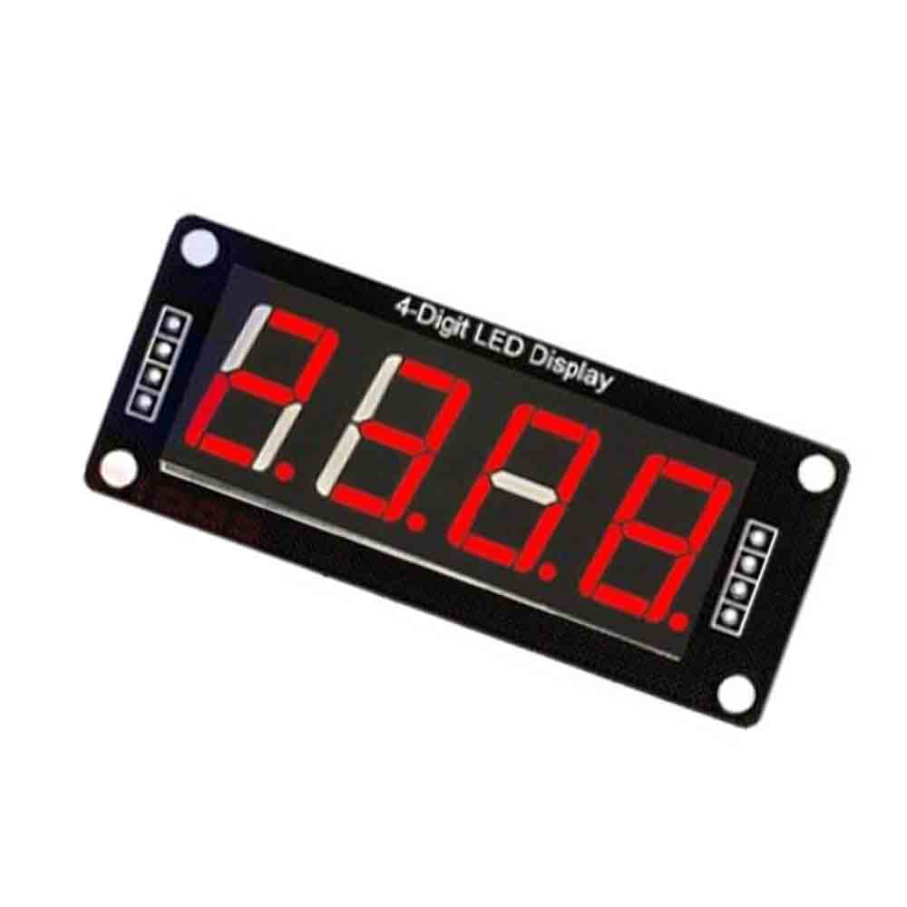TM1637 4-Digit 0.56" RED LED Display Tube Decimal 7 Segments Clock ...