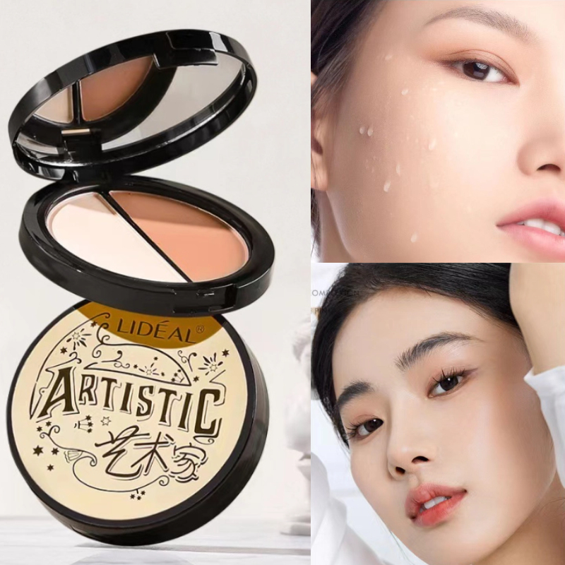 2 Color Makeup Highlight Contour Bronzer Shading Powder Palette ...