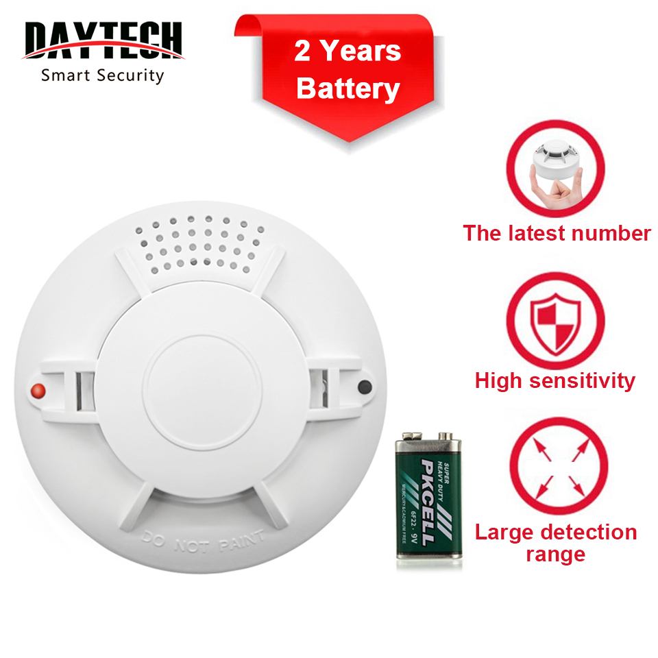 Daytech Smoke Detector Fire Detector Photoelectric Smoke Sensor Alarm ...