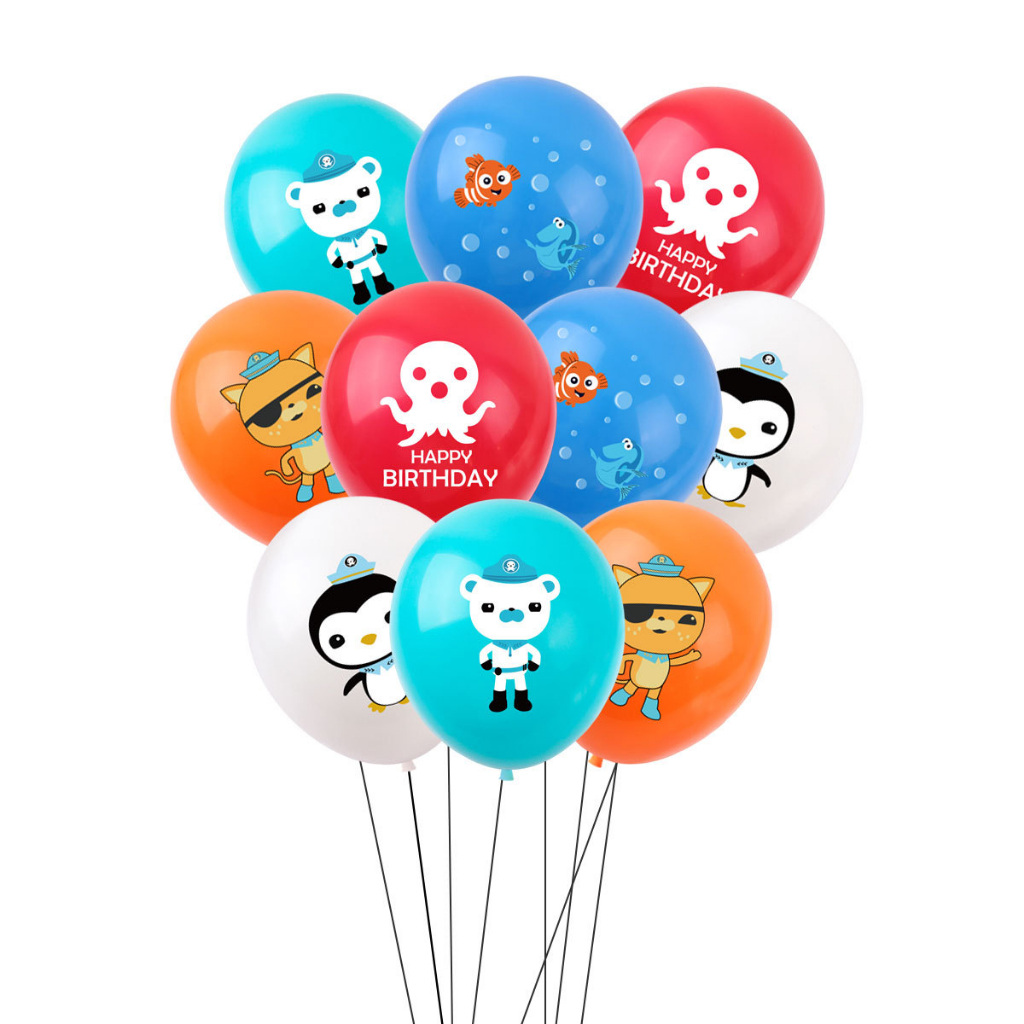 10pc / lot Octonauts Balloon 12inch Latex Balloon For Kids Party ...