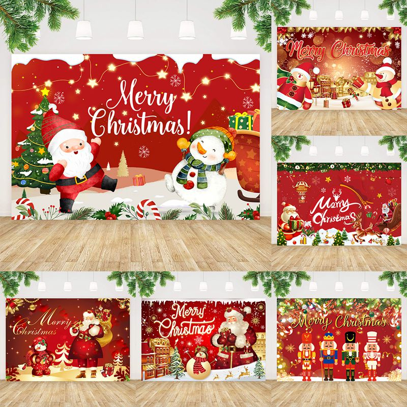 150x100cm Xmas Backdrop Curtain Merry Christmas Backdrop Background for ...