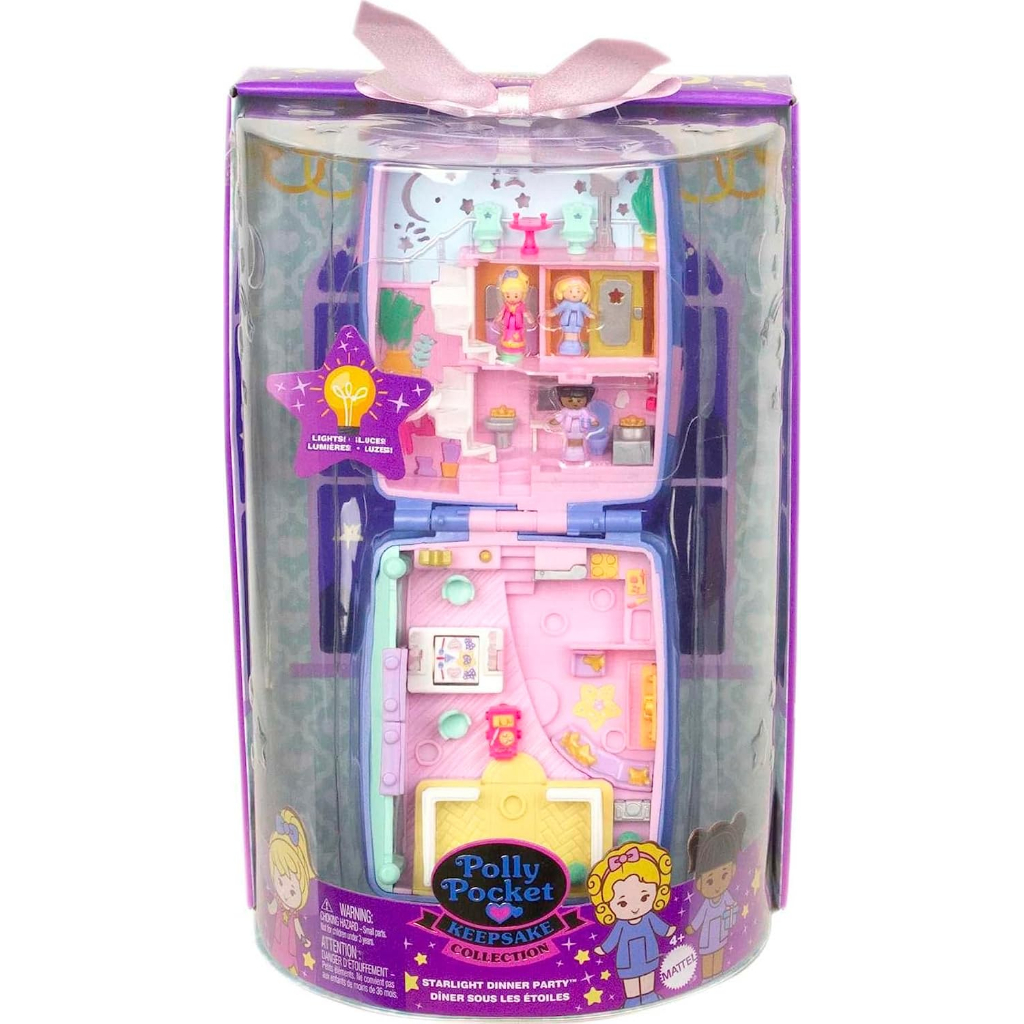 Polly Pocket Keepsake Collection Starlight Dinner Party Compact ...
