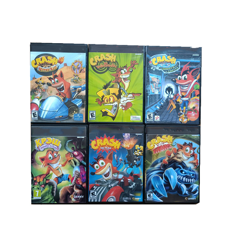 PS2 Copy Game Disc Crash Bandicoot Series Unlock Console Station 2 ...