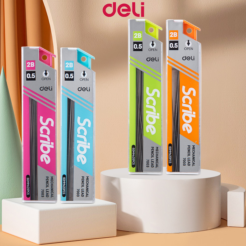 Deli 48pcs/box HB Pencil Lead 0.5mm Mechancial Pencil Lead School ...