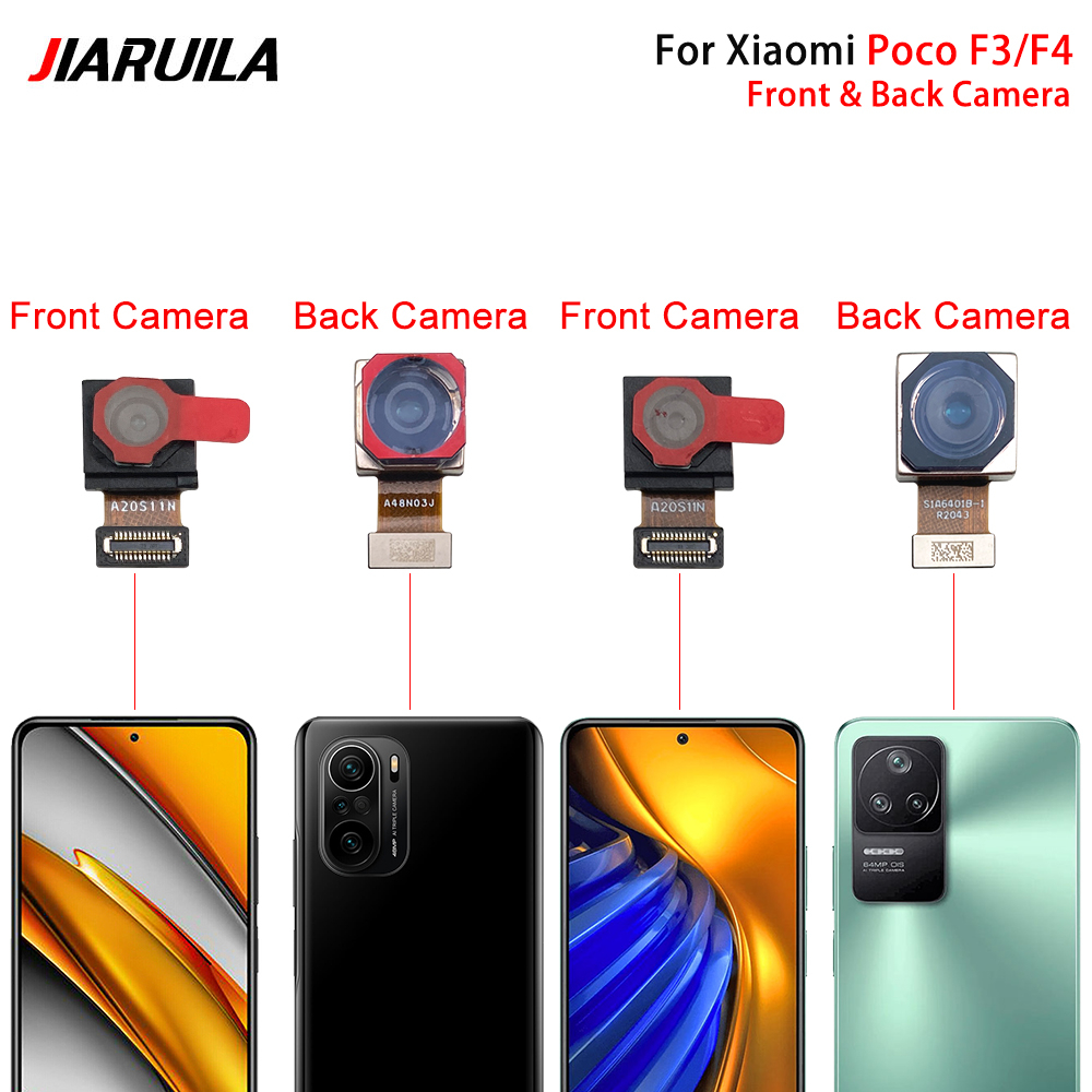 JIARUILA Rear Front Camera For Xiaomi Poco F3 F4 GT X3 X4 pro M3 pro ...