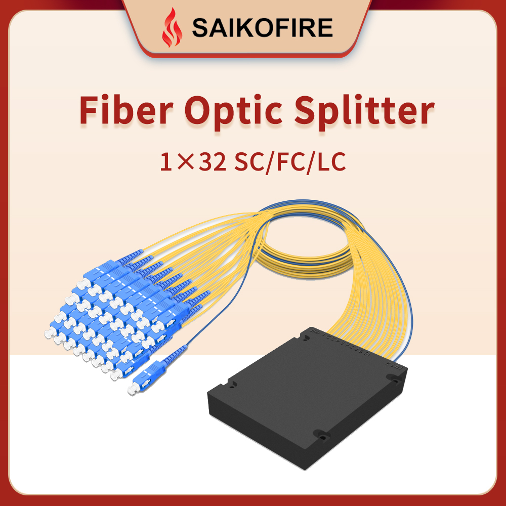 Fiber Optic PLC Splitter 1x32 Pigtail Splitter Box Type Optical Fiber ...