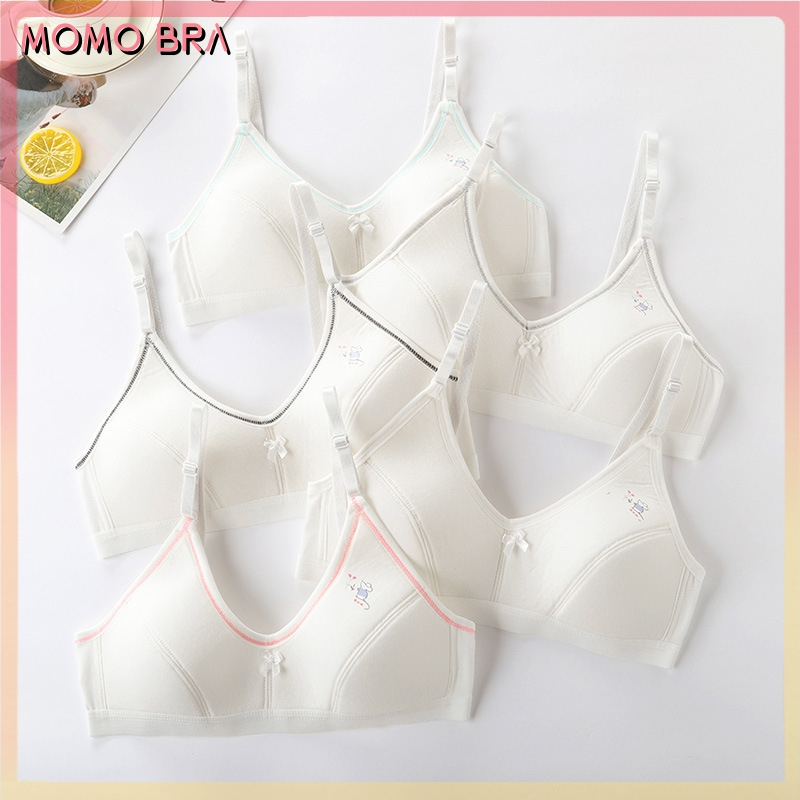 MOMO 10-17Yrs Baby Bra Teen Bra Soft Solid Color Student Underwear ...