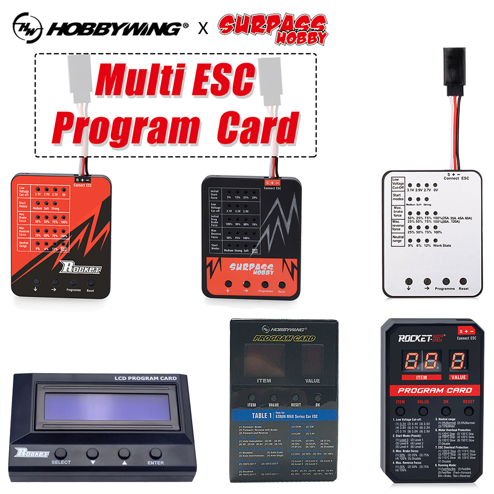 Program Card for Rocket Turbo TS160 Hobbywing XeRun EzRun QuicRun ...