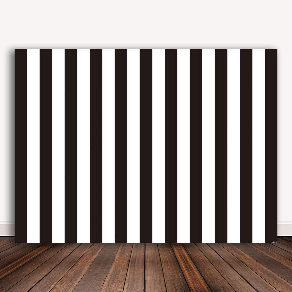 7X5ft Black and White Stripe Photography Backdrops Birthday Party ...