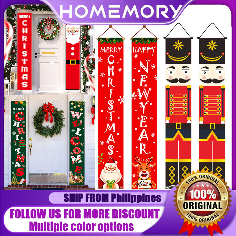 HOMEMORY Merry Christmas Banner Christmas Decorative Door Banner ...
