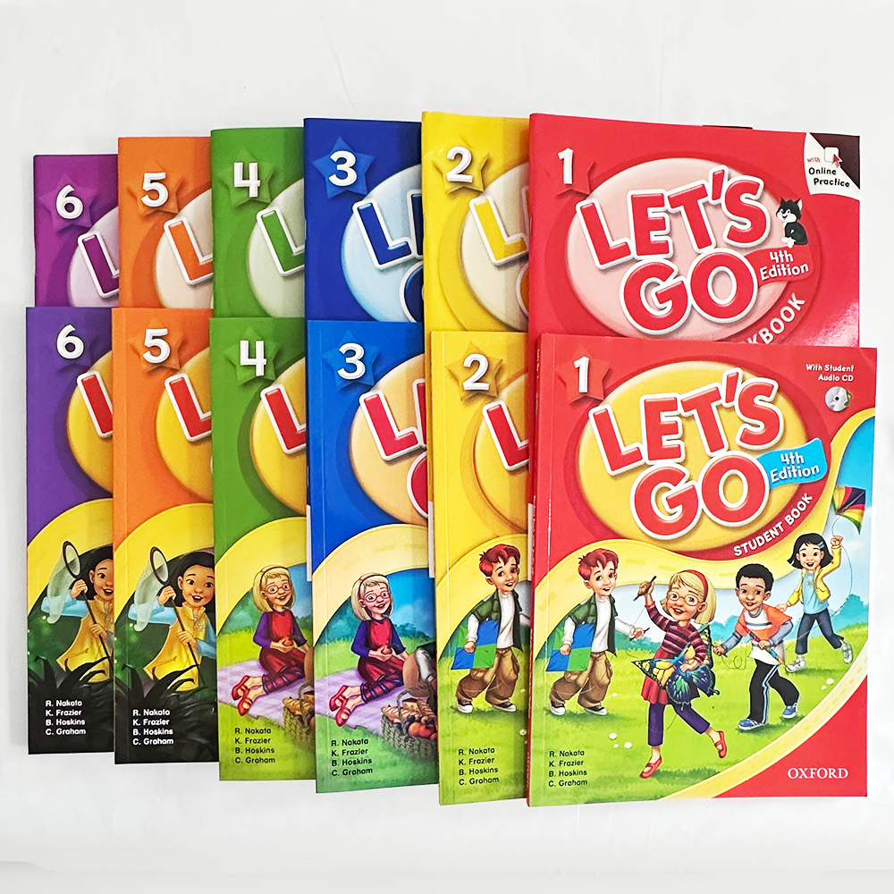 6book Oxford Let's Go Student Book 4th Edition New Phonics and Reading Lessons to Help Children ...