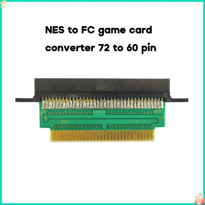 For NES Card To for FC Game Console 72 Pin to 60 Pin Adapter Card Slot ...