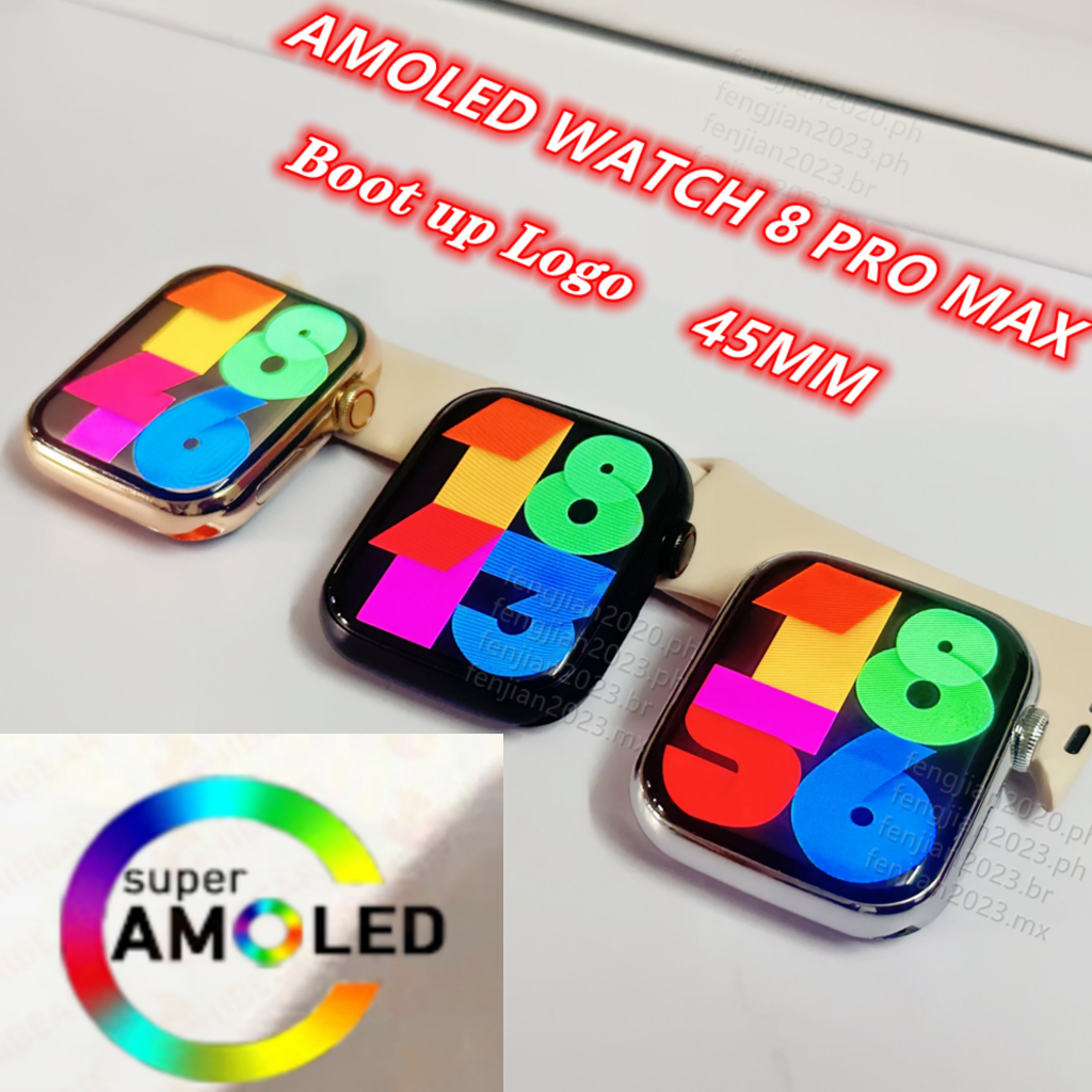 2024 Smartwatch 45mm S9 PRO MAX edge with boot up logo wireless charging Bluetooth Call smart ...