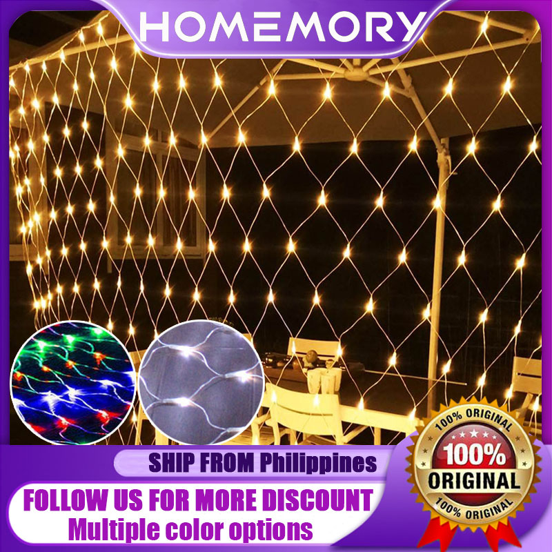 HOMEMORY Christmas Lights 1.5MX1.5M / 3MX2M LED Curtain Light Outdoor ...