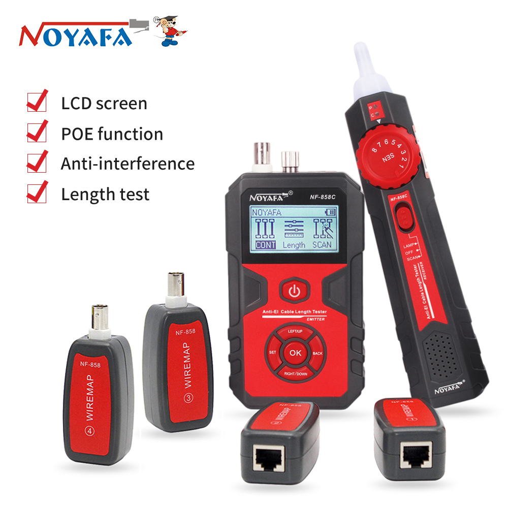 NOYAFA NF-858C Cable Trace Line Finder Portable Wire Tracer Network ...