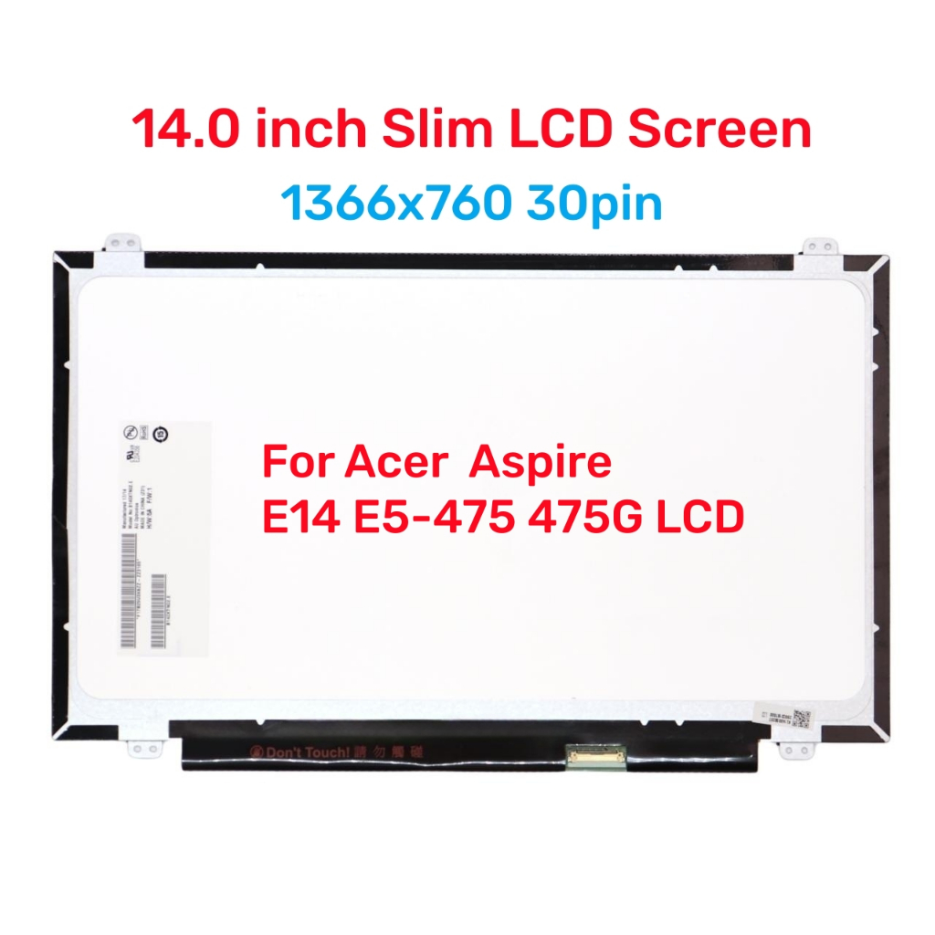 14.0 inch 30pin Aspire E14 E5-475 475G Series New Replacement LCD ...
