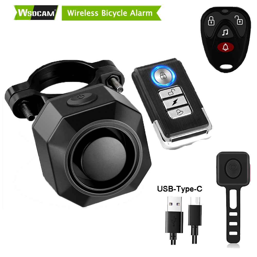 Wsdcam New Wireless Bicycle Burglar Alarm Remote Control Electric ...
