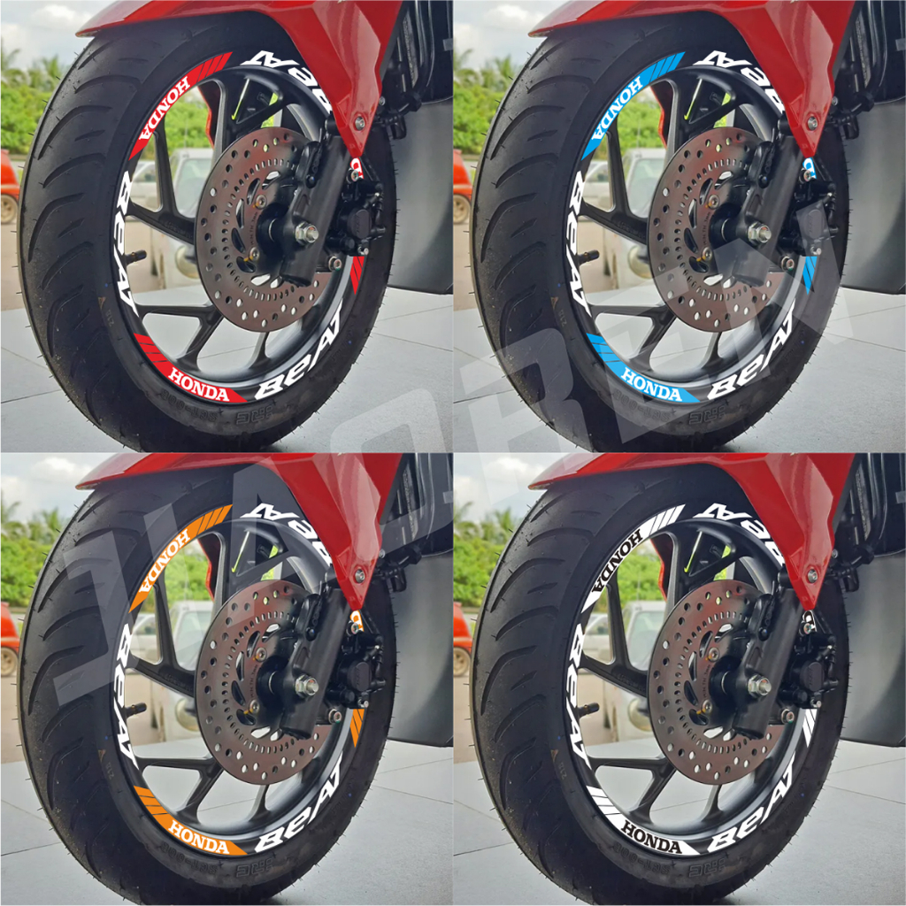 1set honda beat mags sticker wheel rim reflective sticker for ...