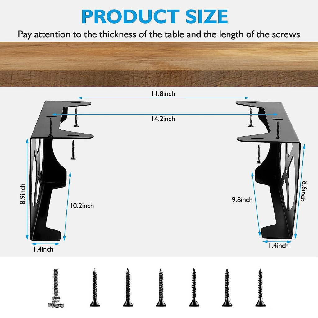 Under Desk Metal Holder Stand for PS5 Horizontal Console Save Space ...