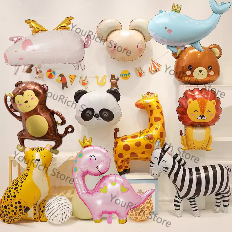 Jungle Safari Animal Balloon Birthday Party Decoration Lion Tiger ...