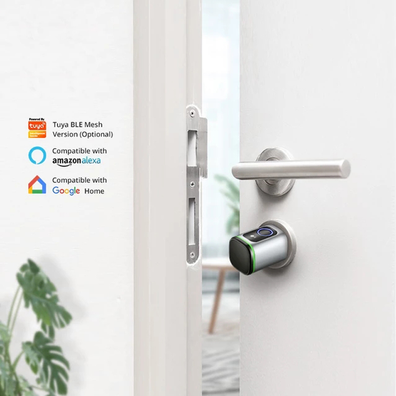 60mm Keyless Euro Profile Cylinder Tuya BLE Smart Door Lock Fingerprint ...
