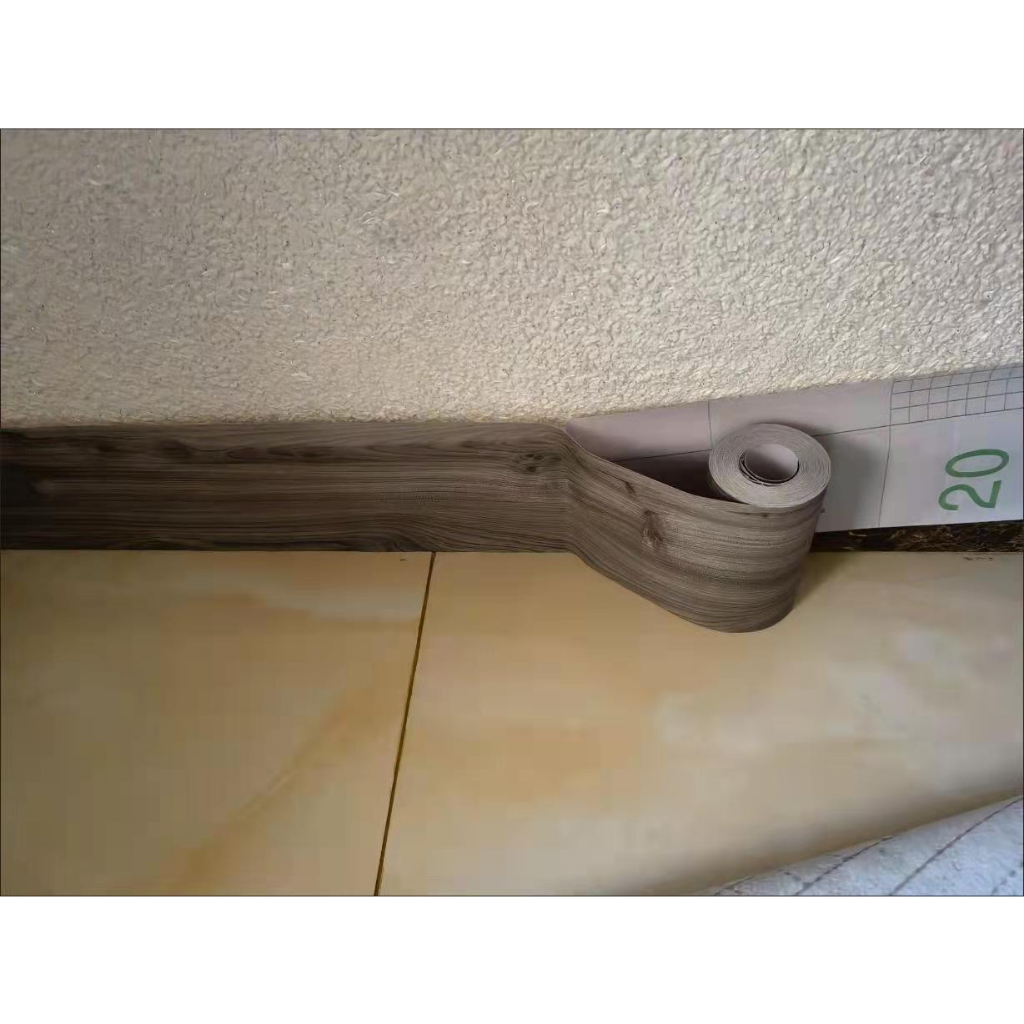 Imitation Wood Grain Baseboard Wall Sticker Self-Adhesive Room Corner ...