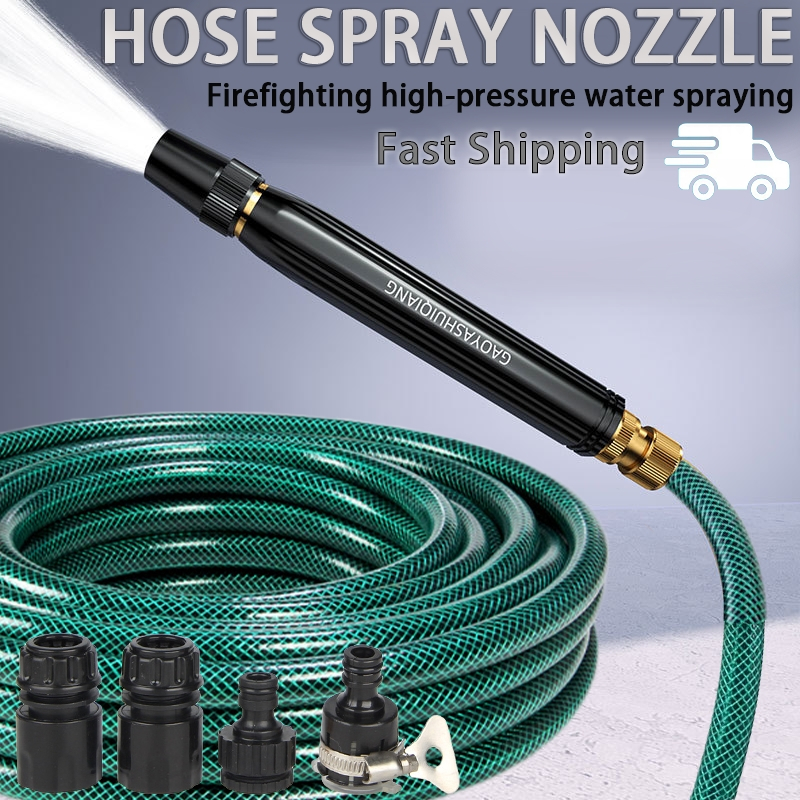 High Pressure Garden Hose with Spray Gun - 10m-50m PVC Water Hose for ...