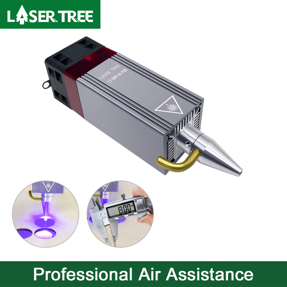 LASER TREE 10W High Power Laser Module with Air Assist Metal Nozzle TTL ...