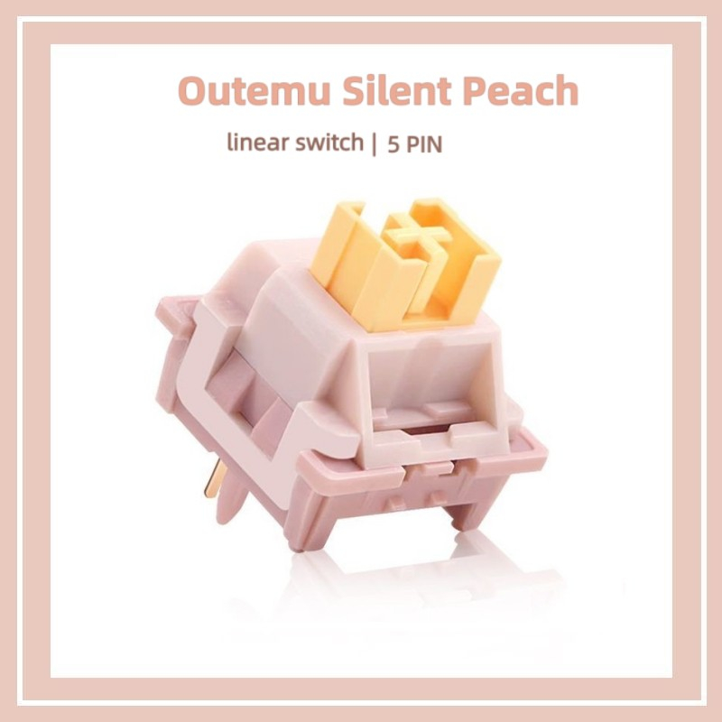 Outemu silent peach v2 switch Quiet silent For Mechanical Keyboard | Shopee Philippines