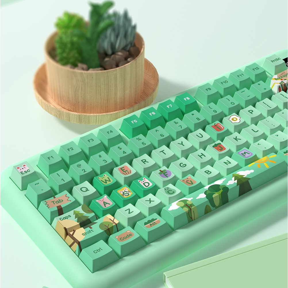 Forest Party Keycap Cherry Height PBT Material Thermal Sublimation ...