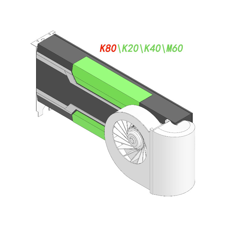 NVIDIA Tesla P40 P100 M40 graphics card cooling turbine fan retrofitted ...