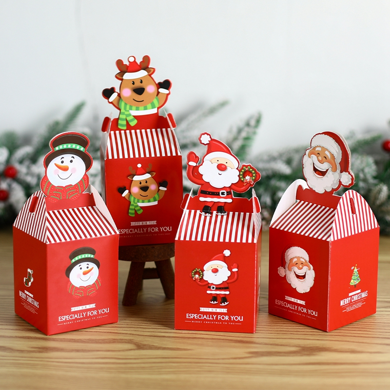 20pcs/set Christmas Candy Boxes Cookie Boxes Christmas Gift Cake Box ...