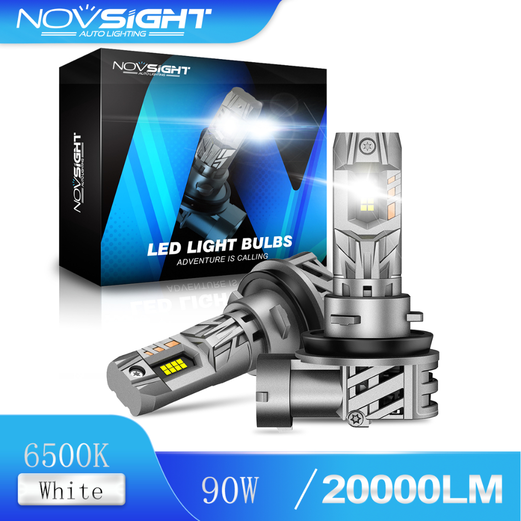 Novsight N63 H11 Car Led Headlight 90W 6500K 20000LM Pair of Small size ...
