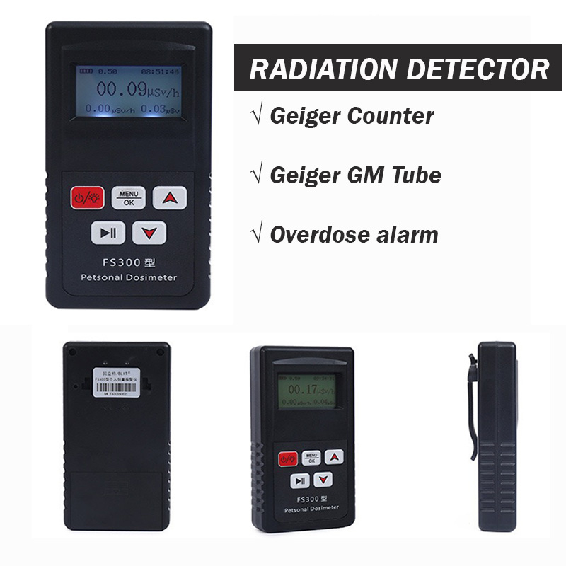 Geiger Counter Nuclear Pollution Alarm γβα Radioactive Ray Detector ...