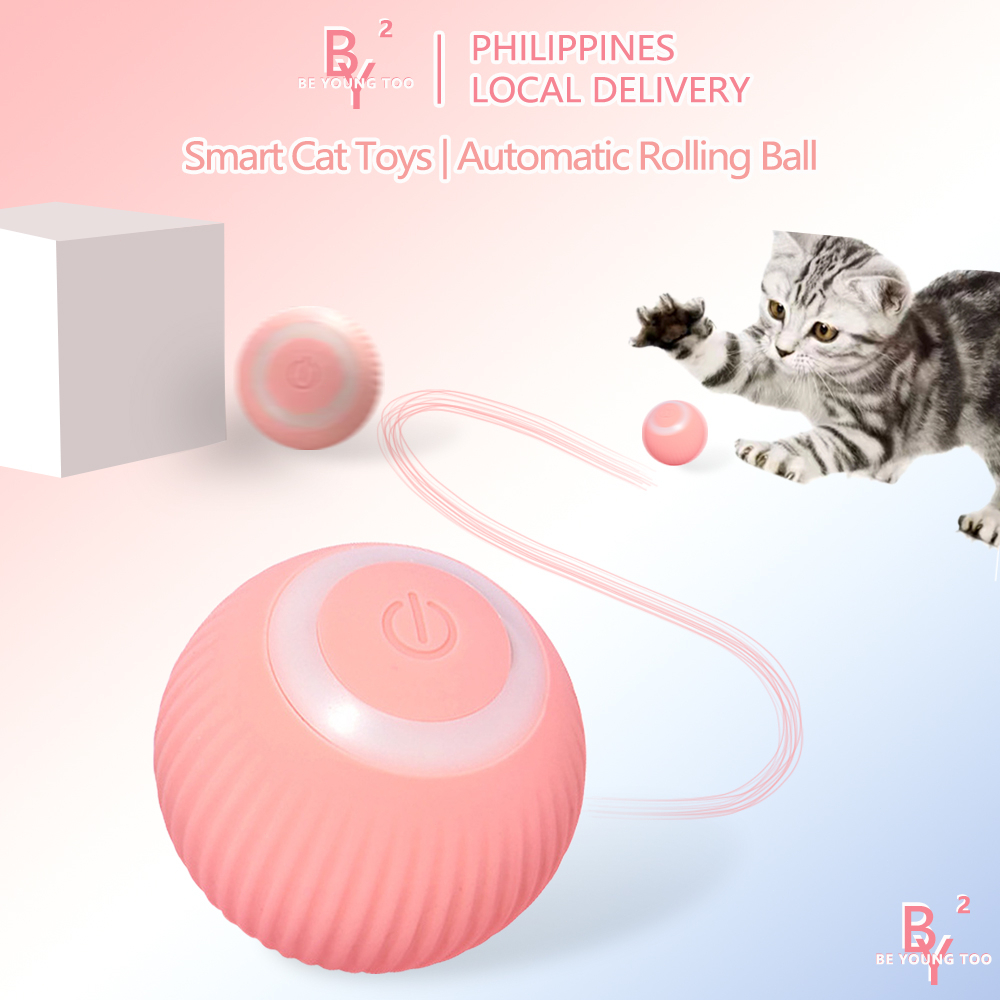 BY2 Smart Cat Toys Electric Cat Ball Automatic Rolling Ball Cat ...