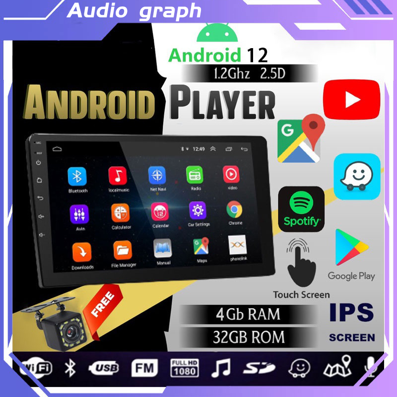 with cooling system android head unit 7 9 10 inch 【4GB RAM+64GB】 2 din ...