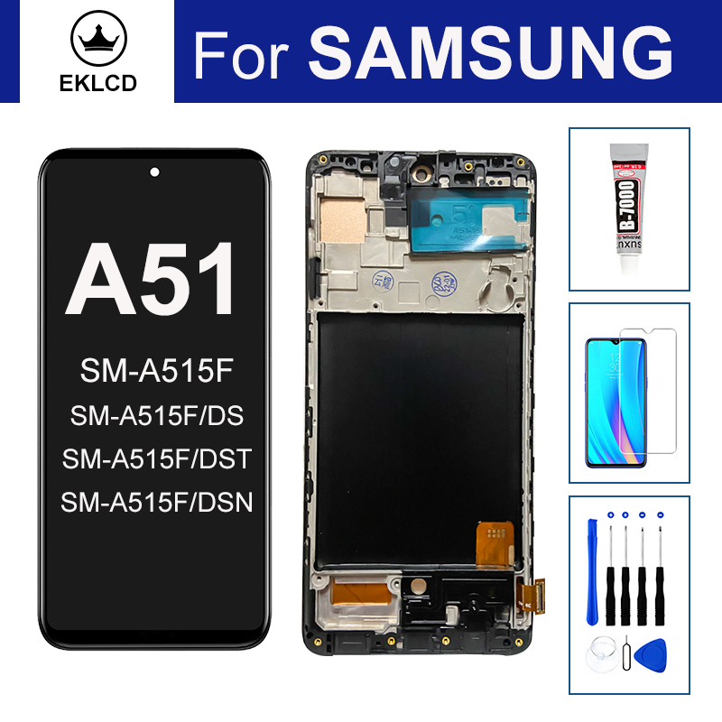 For Samsung Galaxy A51 A515 A515F LCD Display Touch Screen Digitizer ...