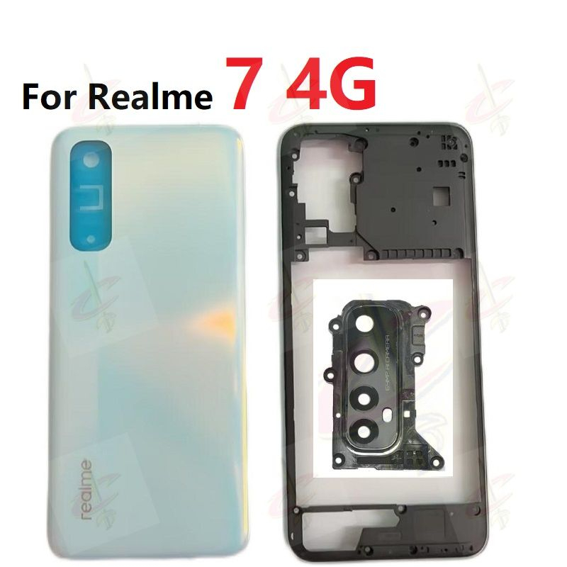 Back cover Housing for Realme 7 RMX2151 RMX2163 RMX2155 Middle frame ...