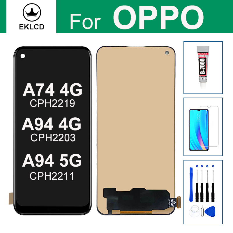 LCD For OPPO A74 A94 A95 4G 5G CHP2219 CPH2203 Display Touch Screen Digitizer Assembly CPH2211 ...