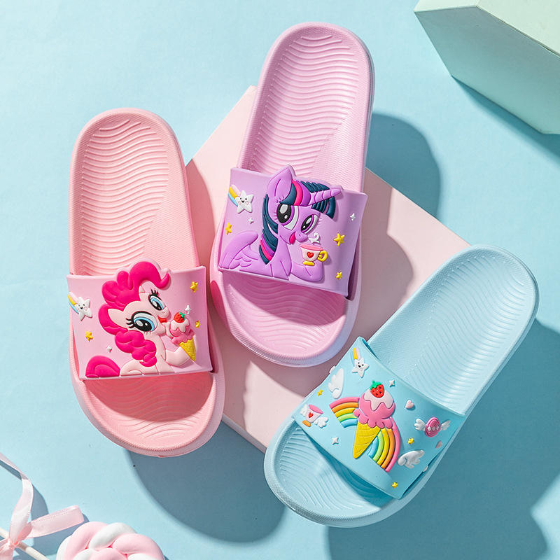 Girl Fashion Slipper With the Cartoon My Little Pony Girls shoes Kids ...