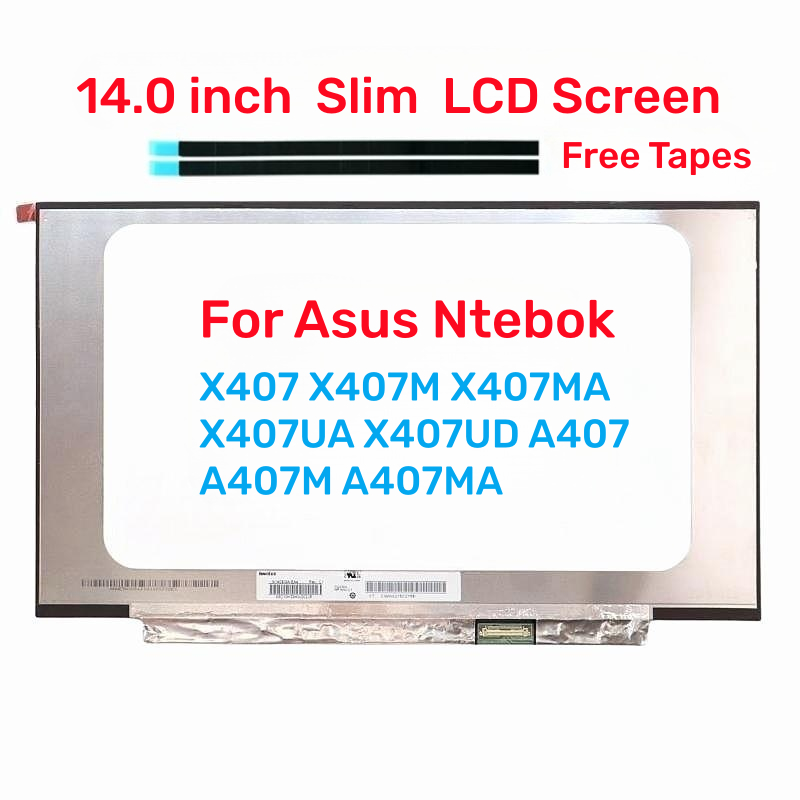 14.0 inch Slim 30pin HD Compatible Asus X407 X407M X407MA X407UA X407UD ...