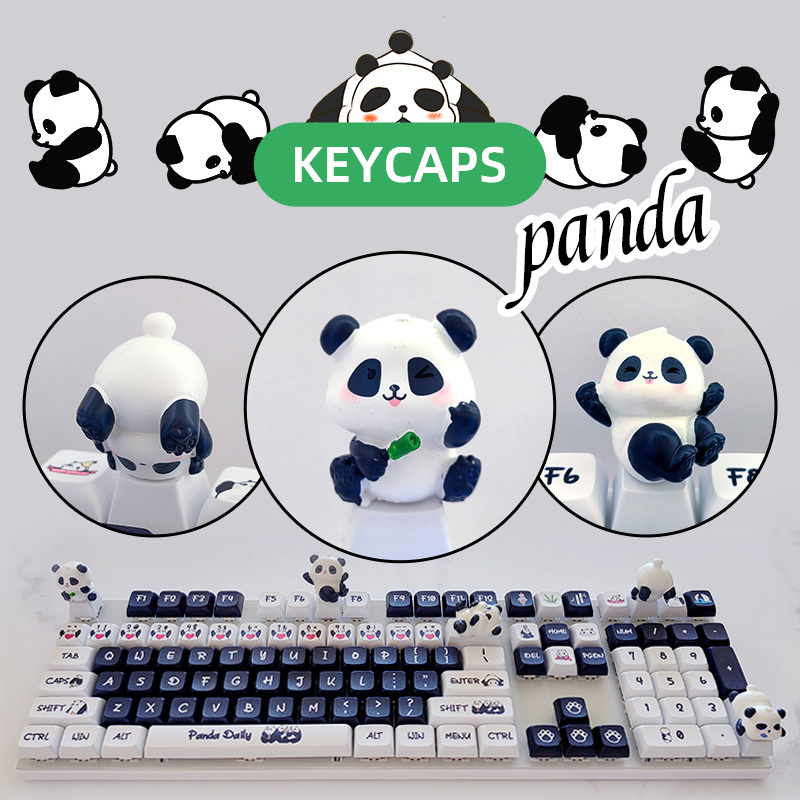 Panda Keycap Mechanical Keyboard Dedicated Button ESC Cartoon ...