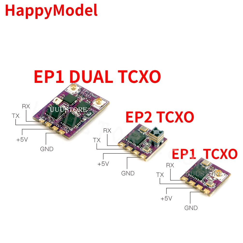 Happymodel EP1 TCXO/EP2 TCXO/EP1 Dual TCXO 2.4GHz ExpressLRS Receiver ...