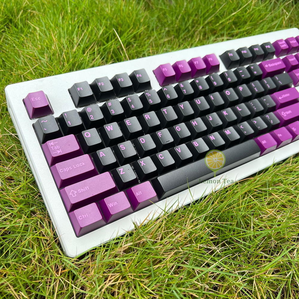 [In stock] GMK Black Lotus Keycaps PBT Material Double shot Cherry ...